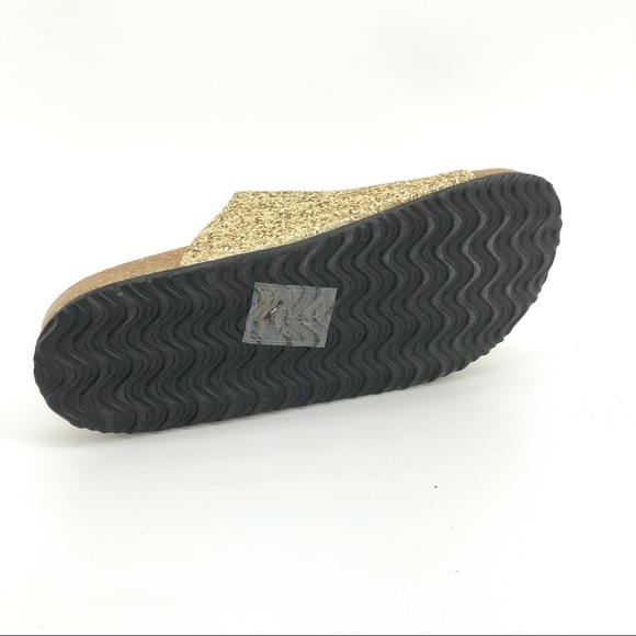 Yoki | Shoes | Yoki Glitter Sandals Flatbed Buckle Bork Shoes New ...